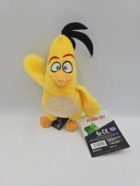 ANGRY BIRDS CHUCK Plush Soft Toy Rovio Animation Ltd Yellow With Tags £ ...