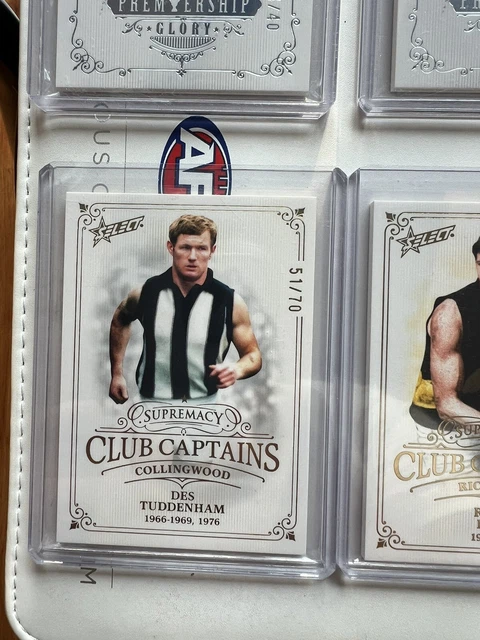AFL 2024 SUPREMACY Des Tuddenham Pies Club Captains 51/70 $120.00 ...