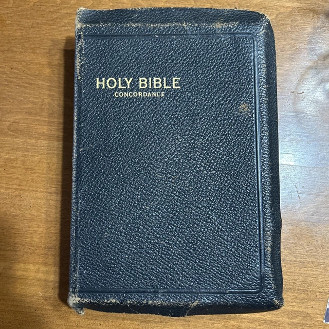 HOLY BIBLE CONCORDANCE Red Letter Edition King James Version Old & New ...