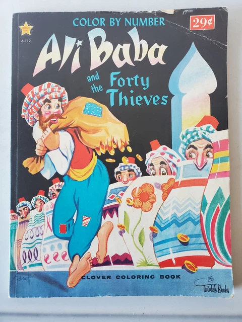 VINTAGE TWINKLE COLOR by Number Ali Baba and the Forty Thieves A Clover ...