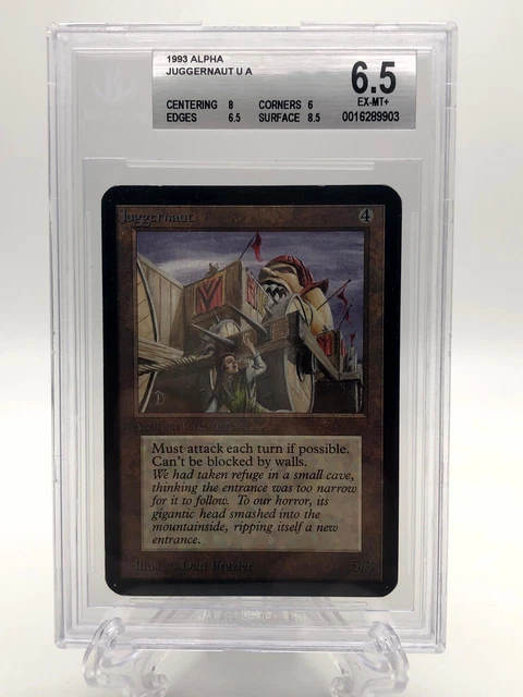BGS 6,5 EX-MT+ Juggernaut ALPHA MtG Magic the Gathering ! Beckett ...