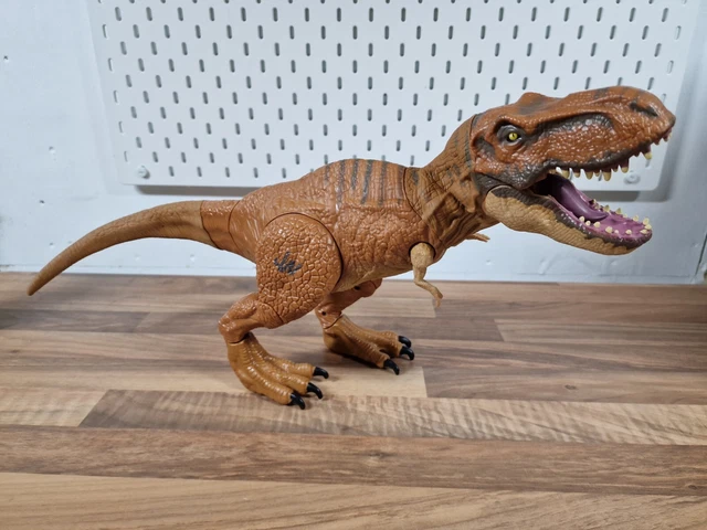 JURASSIC WORLD 19& Stomp Strike Electronic T- Rex Figure Toy Working ...