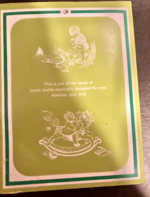 VINTAGE AMANDA Jane Doll Outfit - NRFB checked top, trousers/shoes £31. ...