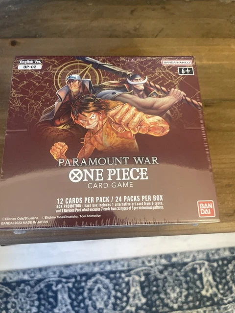 ONE PIECE CARD Game OP-02 Paramount War Booster Box English Sealed £127 ...