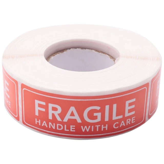 1 ROLL/500PCS FRAGILE Stickers - Fragile Handle with Care Labels - for ...