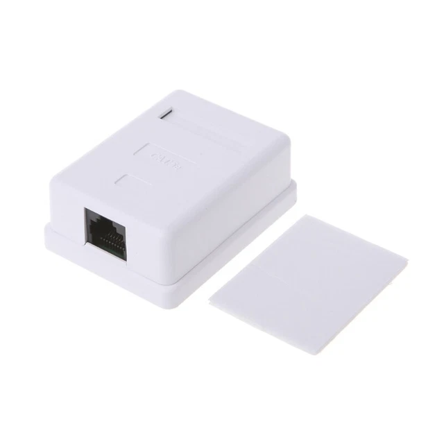Cat5e Cat6 Rj45 Junction Box 8p8c Unshielded Single Port Desktop Rj45