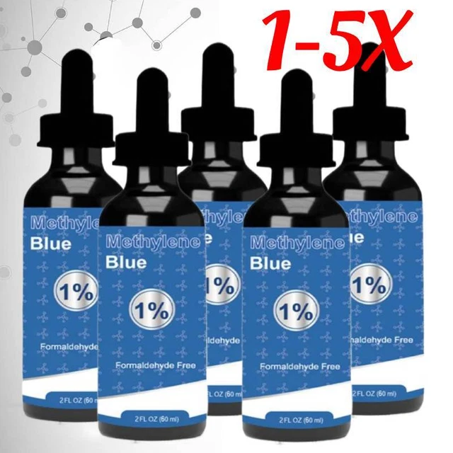 100% PURE METHYLENE Blue Drops - Pharmaceutical Grade 1200mg 1-5X/ £7. ...