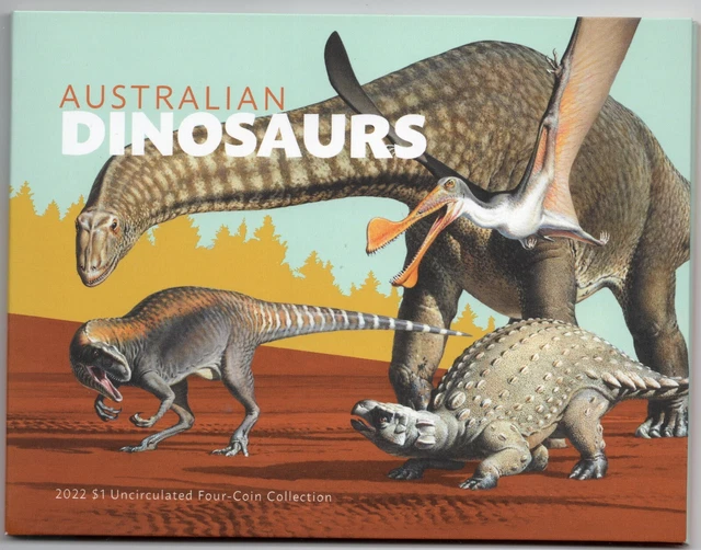 2022 $1 AUSTRALIAN Dinosaurs 4 Coin Set Folder $11.95 - PicClick AU