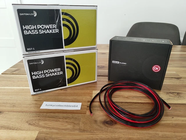 COMPLETE RACING / Flight Sim Haptic vibration Bass Shaker Setup, Moza ...