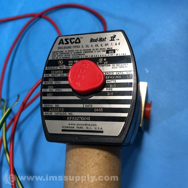 ASCO EF8327G041 24V DC Brass High Flow Solenoid Valve FNIP £243.36 - PicClick UK