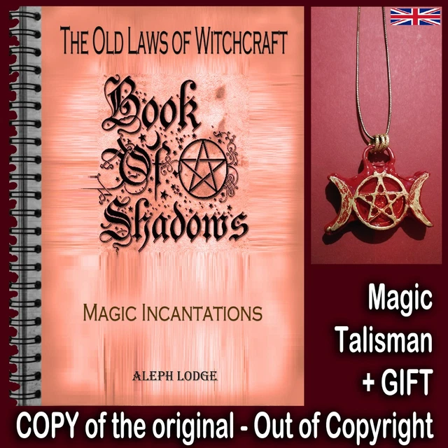 ANTIQUE BOOK OF shadows witchcraft magic occult sorcery witch grimoire ...