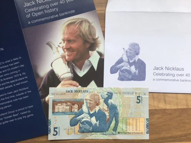 JACK NICKLAUS £5 Note - Strictly Limited Edition Uncirculated ...