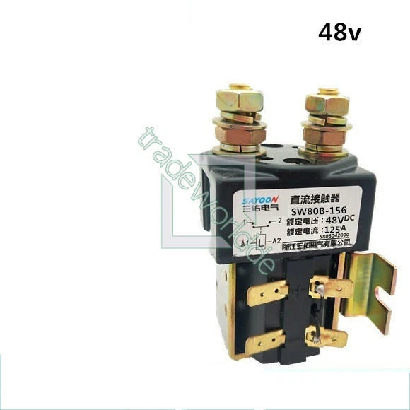 125A 48V SW80B-156 DC Contactor Component Solenoid For Electronic ...