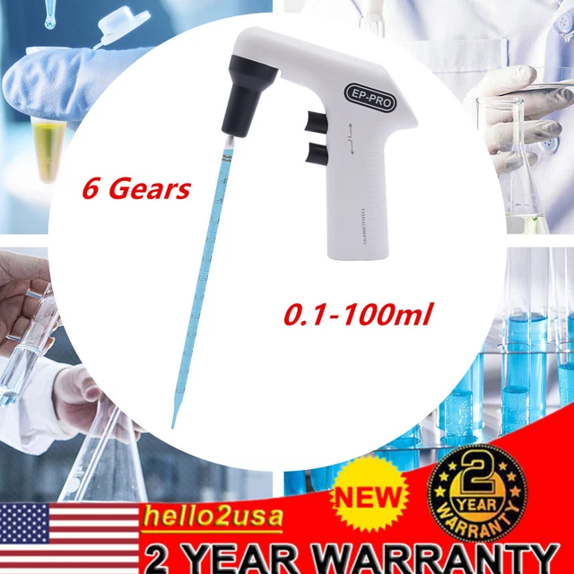 100ML ELECTRONIC PIPETTE Controller Lab Equipment Pipettor Power Cable ...