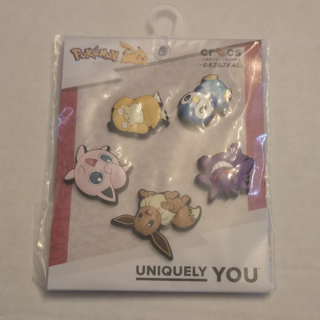 CROCS JIBBITZ POKÉMON Assorted Shoe Charms 5-Pack -RARE $30.00 ...