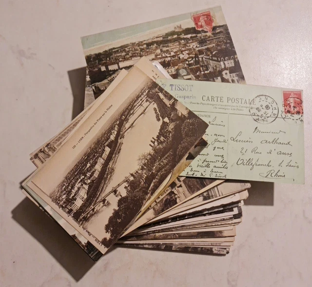 LOT CPA CARTES POSTALES ANCIENNES (+ de 160) LYON EUR 5,00 - PicClick FR