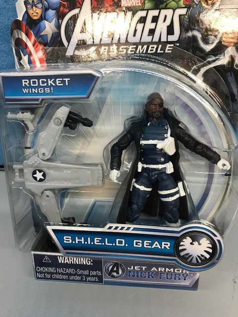 NICK FURY AVENGERS Assemble Shield Gear Jet Armor Marvel Universe ...
