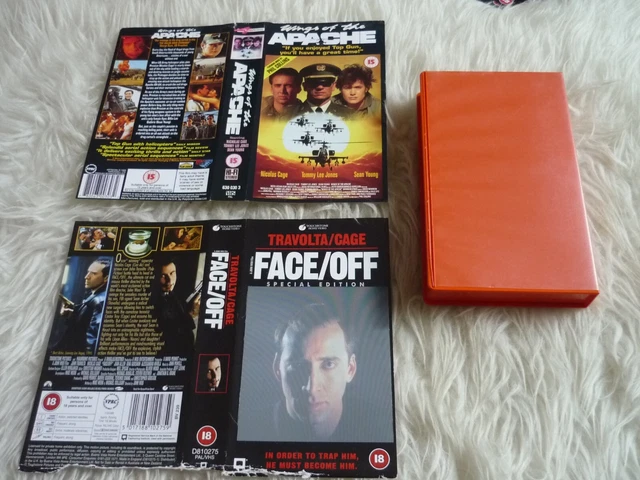 REPLACEMENT VHS VIDEO Sleeve Cover & Case small box CIC x2 cage face ...
