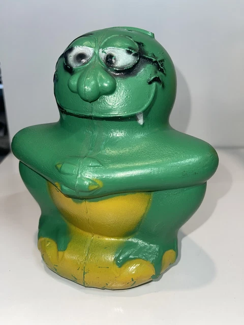 VINTAGE CBA BANK Mr Bunyip Loves CBA Bank Money Box Coinbank Plastic ...