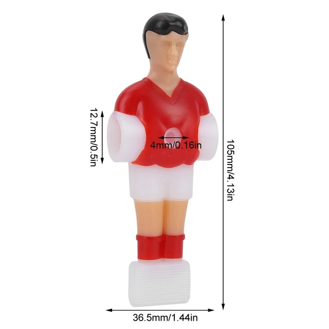 FOOSBALL PLAYER SOCCER Games Mini Humanoid Plastic Doll Table Football ...