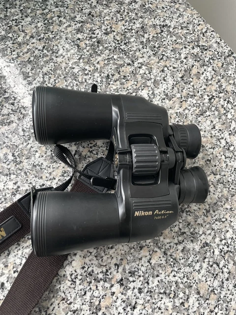 FERNGLAS NIKON ACTION CF 7x50 6,4° Bildwinkel Porro Prismen Binocular (#710) EUR 75,00 - PicClick DE