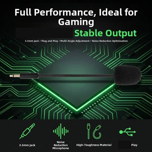 AUSLEGER MIKROFON FÜR Razer Pro - abnehmbares Design passt sicher und ...