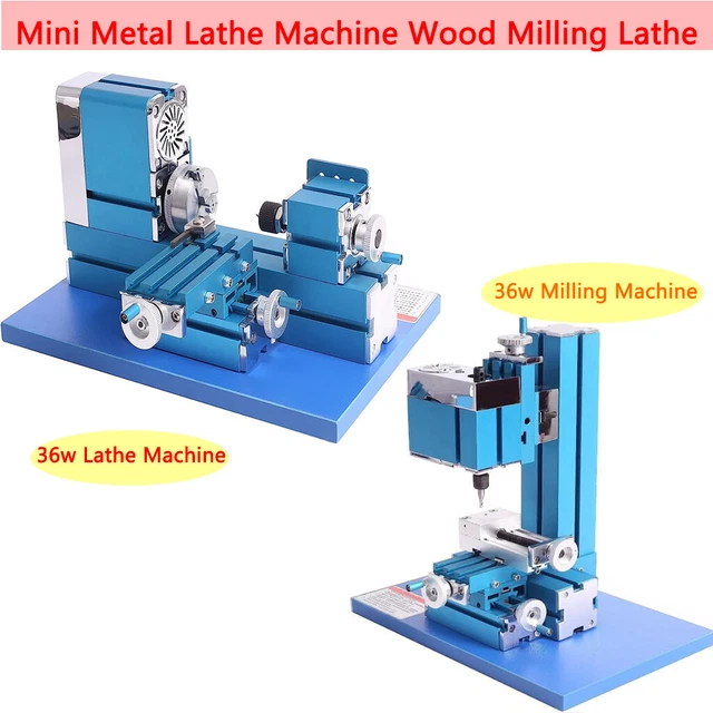 MINI METAL LATHE Machine Wood Milling Lathe Woodworking DIY for ...