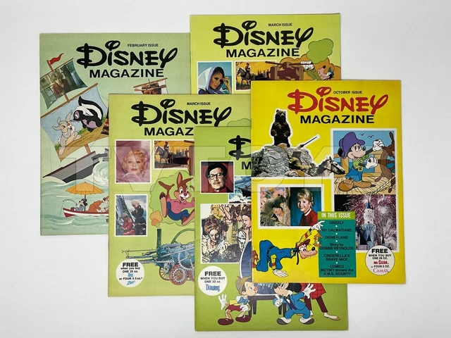 DISNEY MAGAZINE LOT Lucille Ball Alice In Wonderland Debbie Reynolds ...