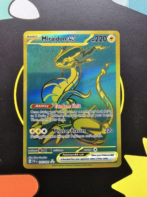 POKÉMON TCG MIRAIDON ex Scarlet & Violet: Paldean Fates 243/091 Holo ...