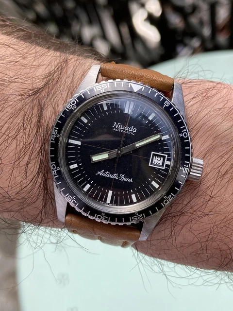 OROLOGIO WATCH NIVADA Antarctic Diver Automatic Vintage Rare EUR 1.100 ...