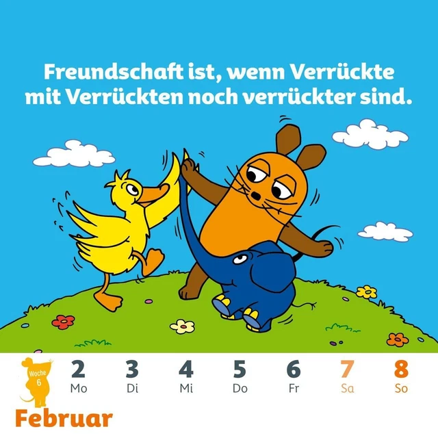 DER KALENDER MIT der Maus - Postkartenkalender 2026 Lappan Verlag EUR ...