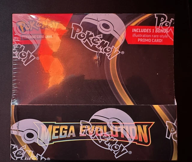 MEGA EVOLUTION ENHANCED Booster Display Box 36 Packs & 1 Promo Card ...