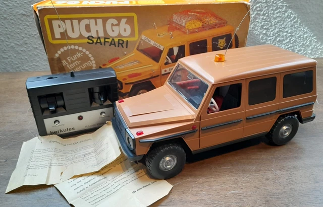 DDR SPIELZEUG VEB Anker / Piko Jeep Puch G6 & Funkferngesteuert Braun ...
