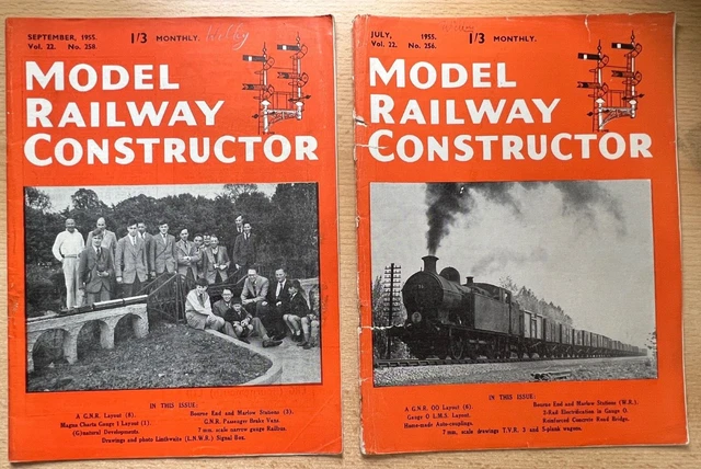 VINTAGE THE MODEL Railway Constructor Monthly Magazines 1955 - Volume ...