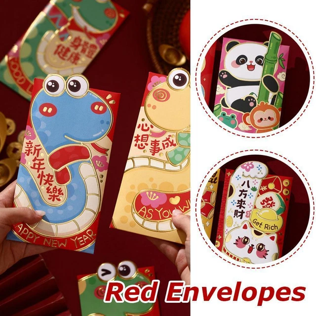 YEAR OF THE Snake Red Packet 2025 Spring Festival and New Red Envelope ...