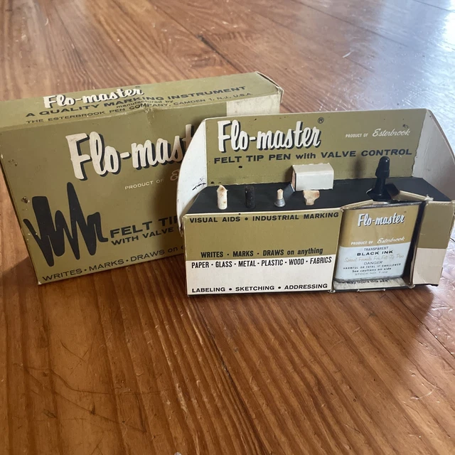 VINTAGE ESTERBROOK FLO-MASTER Felt Tip Pen Box $24.99 - PicClick