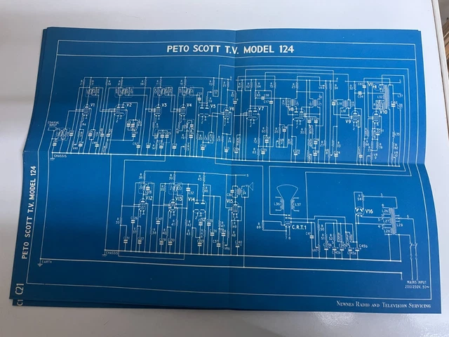 PETO SCOTT TV 124 Trouble Tracing Chart Rare Shack Wall Art £14.95 ...