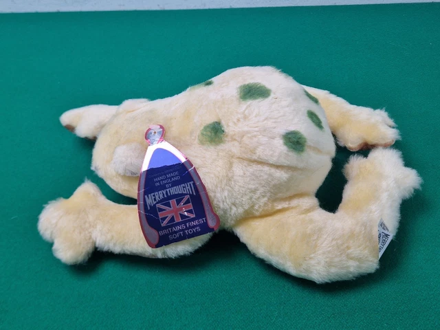 12& MERRYTHOUGHT YELLOW Frog Soft Toy Handmade in England £14.99 ...