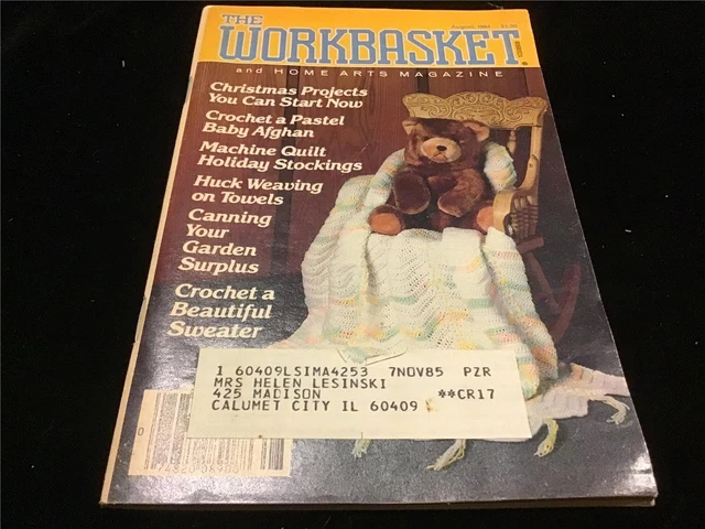 WORKBASKET MAGAZINE AUGUST 1984 Christmas Projects You Can Start Now! £ ...