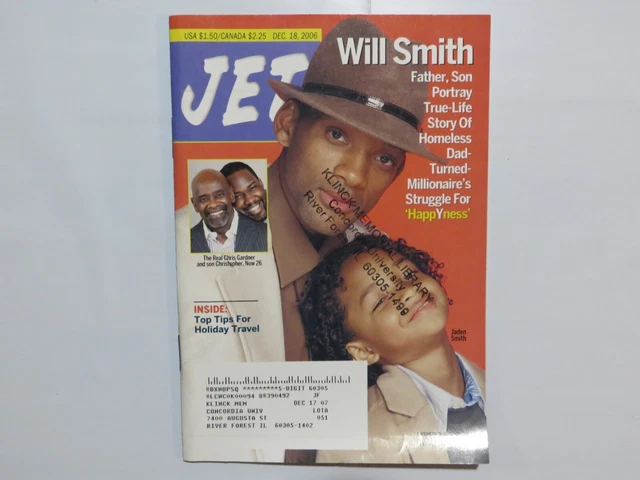 JET MAGAZINE DEC 18 2006 Will Jaden Smith Father & Son Portray RS £10. ...