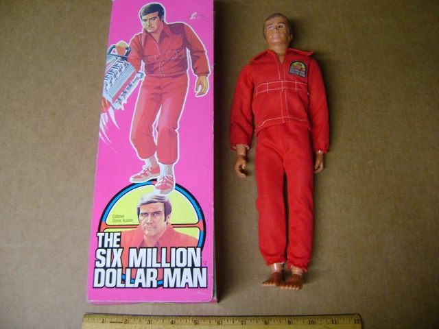 VINTAGE 1975 KENNER Six Million Dollar Bionic Man 13 inch action figure ...