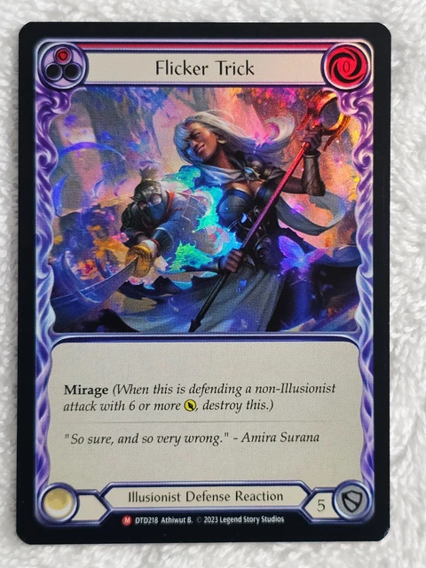 FAB FLICKER TRICK feuille arc-en-ciel crépuscule jusqu'à l'aube DTD218 ...