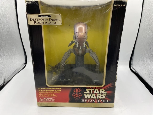 STAR WARS EPISODE 1 Animated Destroyer Droid Room Alarm 1999 £14.00 ...
