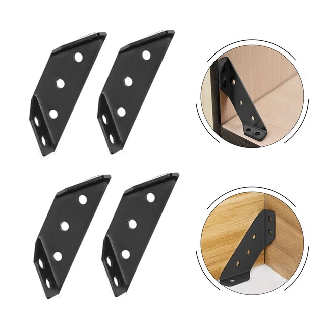 SUPPORT TRIANGLE SOLIDE pour meubles joints d'angle en acier inoxydable ...