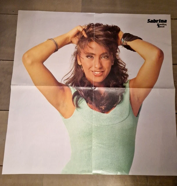 SABRINA / SALERNO - Very rare large poster from Denmark - 1990 60 x 60 ...