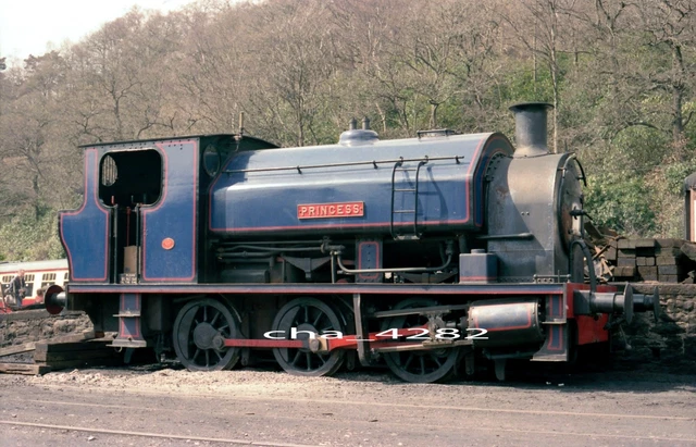 ORIGINAL RAILWAY TRAIN NEGATIVE. Bagnall industrial steam loco ...