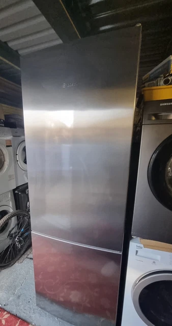 BOSCH FREE STANDING Fridge Freezer Silver very Tall £200.38 - PicClick UK