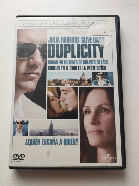 DUPLICITY JULIA ROBERTS Clive Owen - DVD Español Ingles Region 2 Am EUR 12,90 - PicClick FR