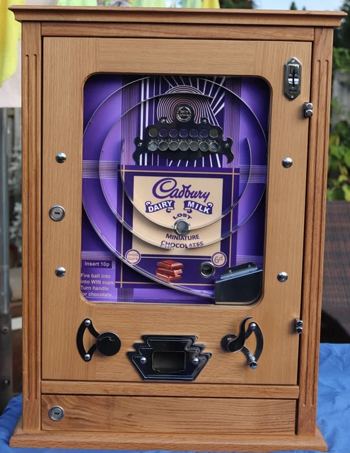 CADBURYS CHOCOLATE ALLWIN Vintage Retro Penny Arcade Amusement Machine ...