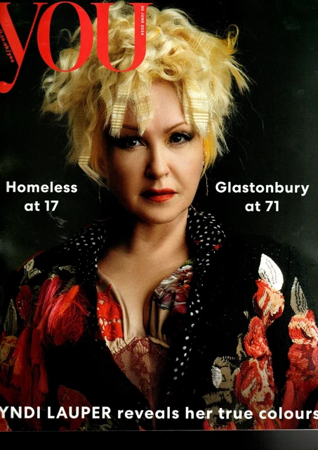 YOU MAGAZINE JUNE 30 2024 Cyndi Lauper EUR 6,13 - PicClick IT